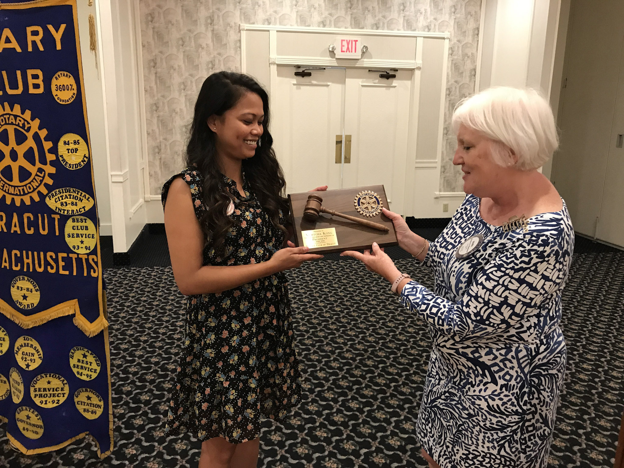 Past President Honored | Rotary Club of Dracut, Ma